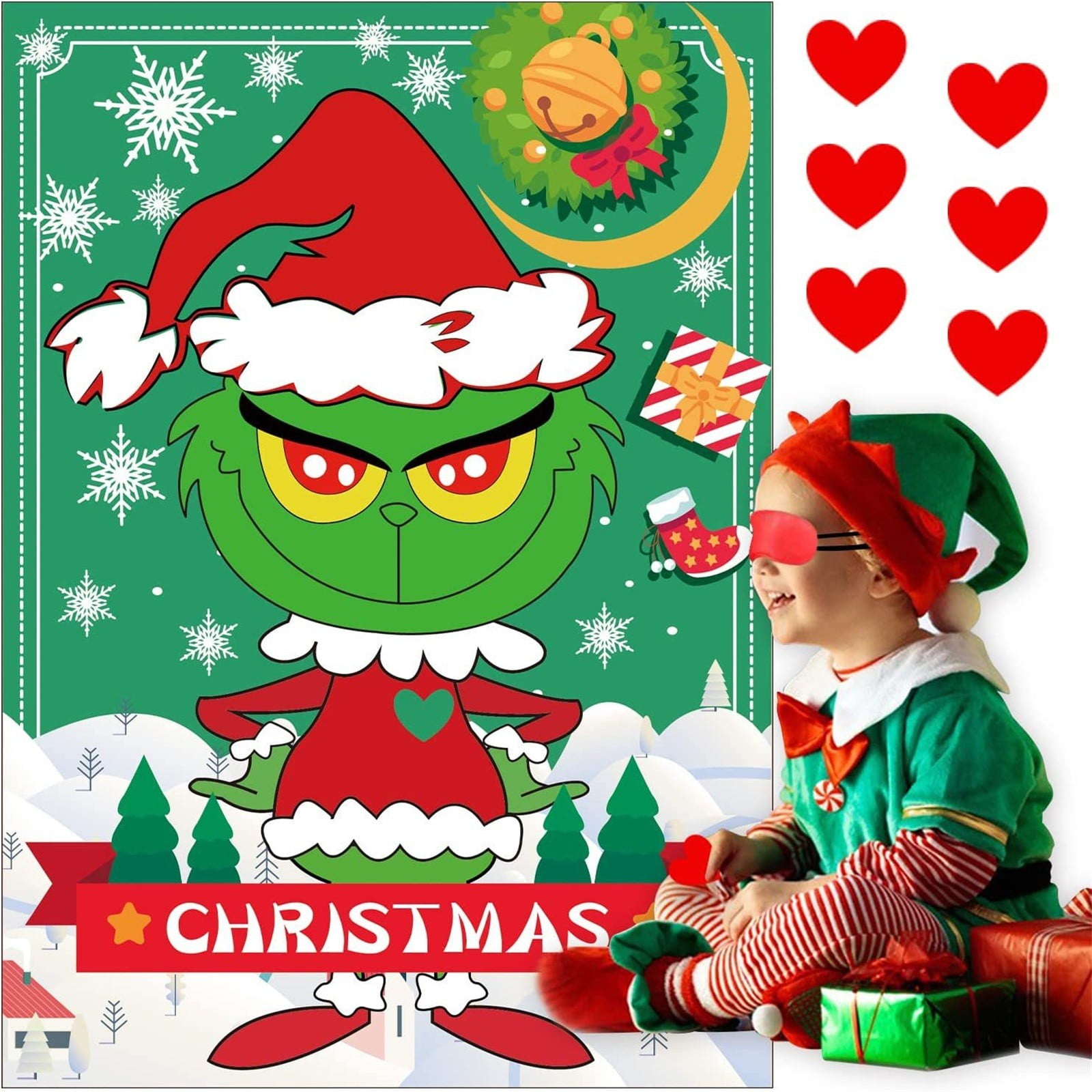 The Grinch，Grinch Christmas Decorations Pin The Tail Game Greentown ...