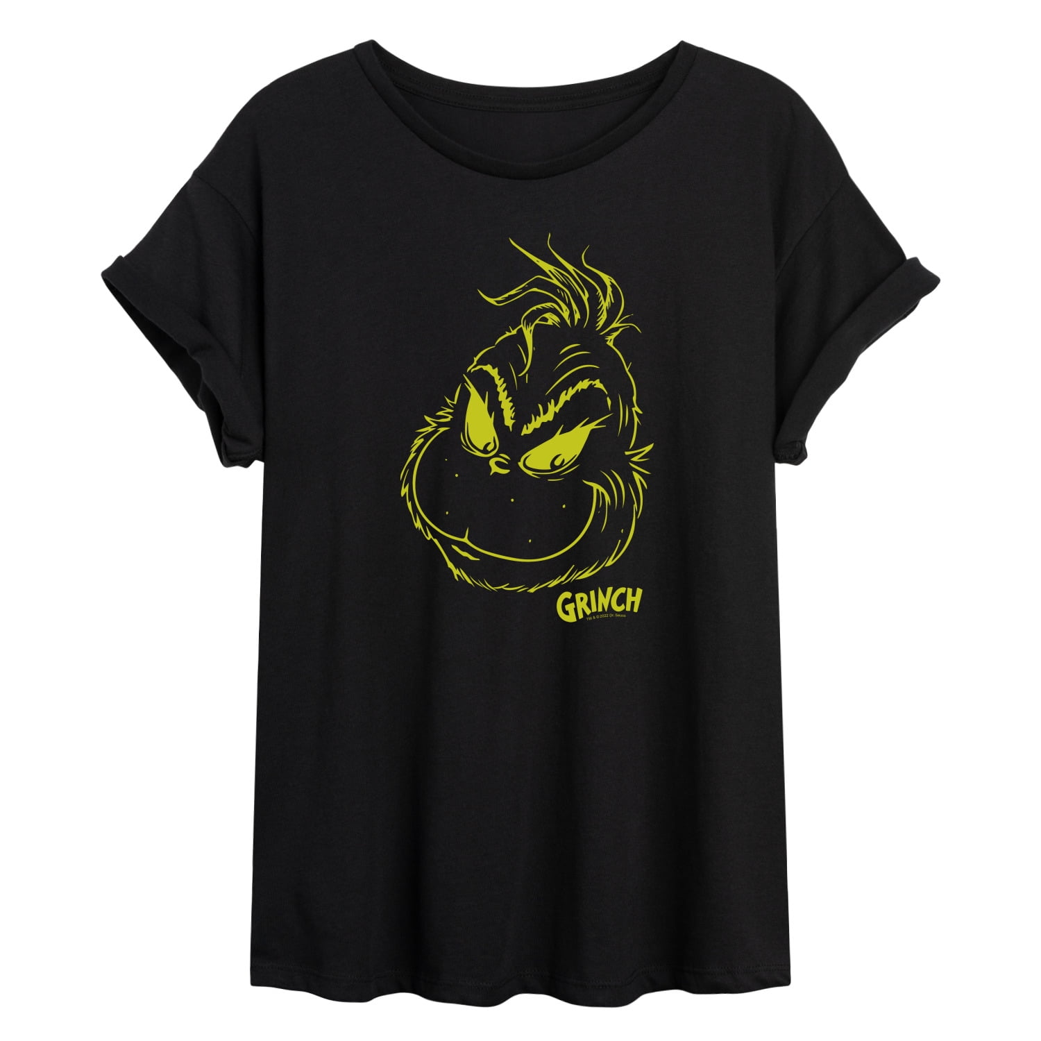 The Grinch - Grinch Face - Women's Oversized T-Shirt - Walmart.com