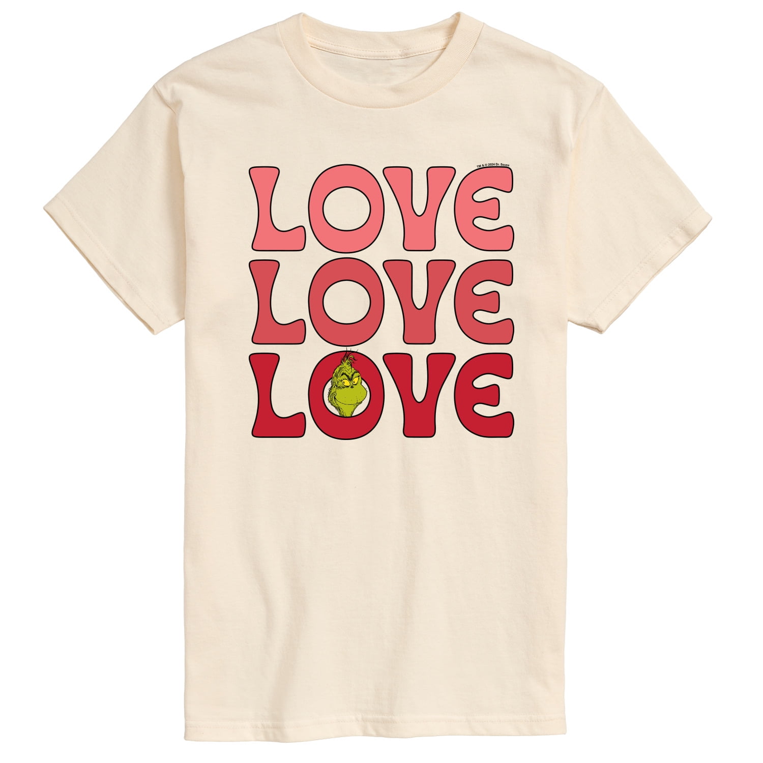 The Grinch - Grinch Love Stack - Men's Short Sleeve Graphic T-Shirt - Walmart.com