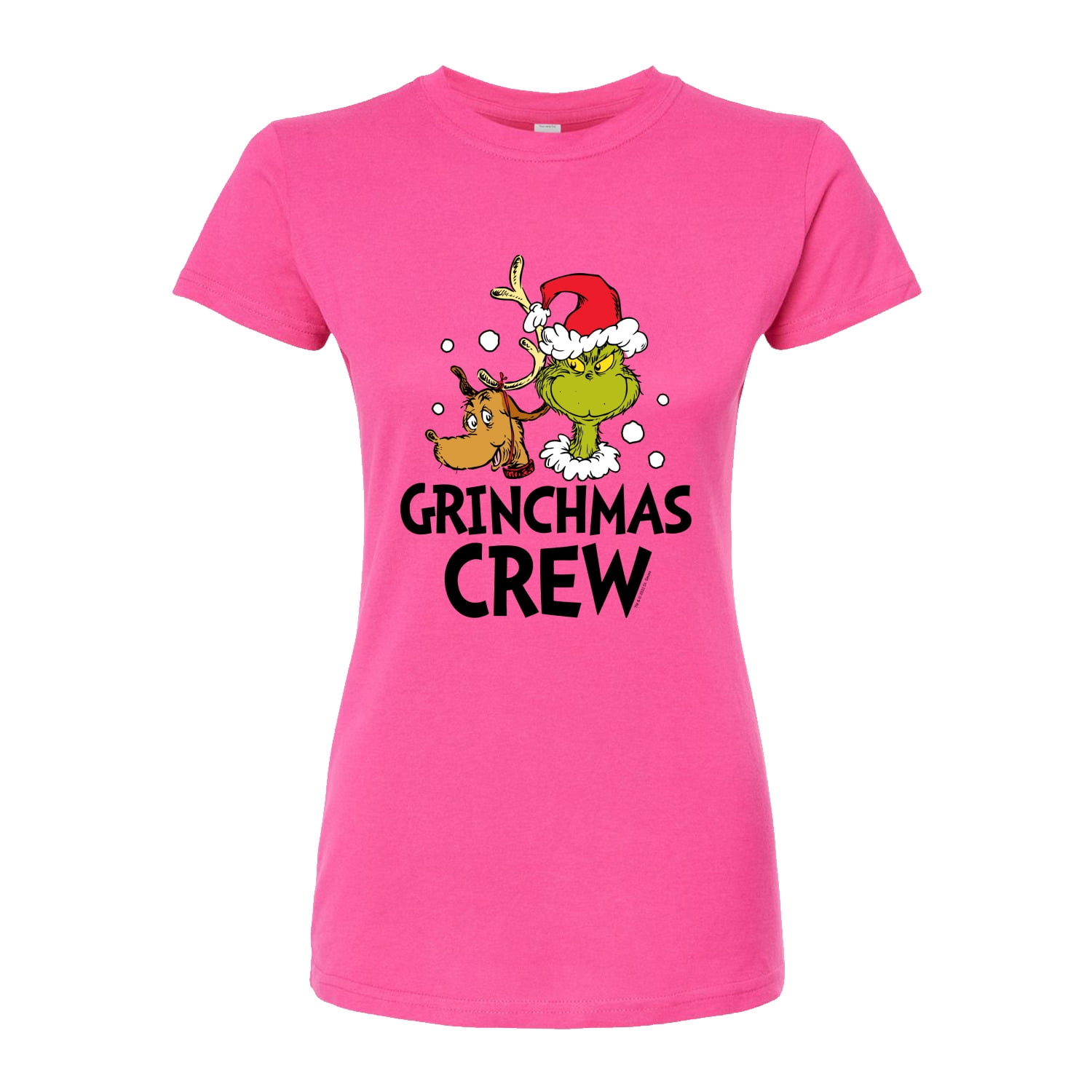 The Grinch - Grinchmas Crew - Juniors Fitted Graphic T-Shirt - Walmart.com