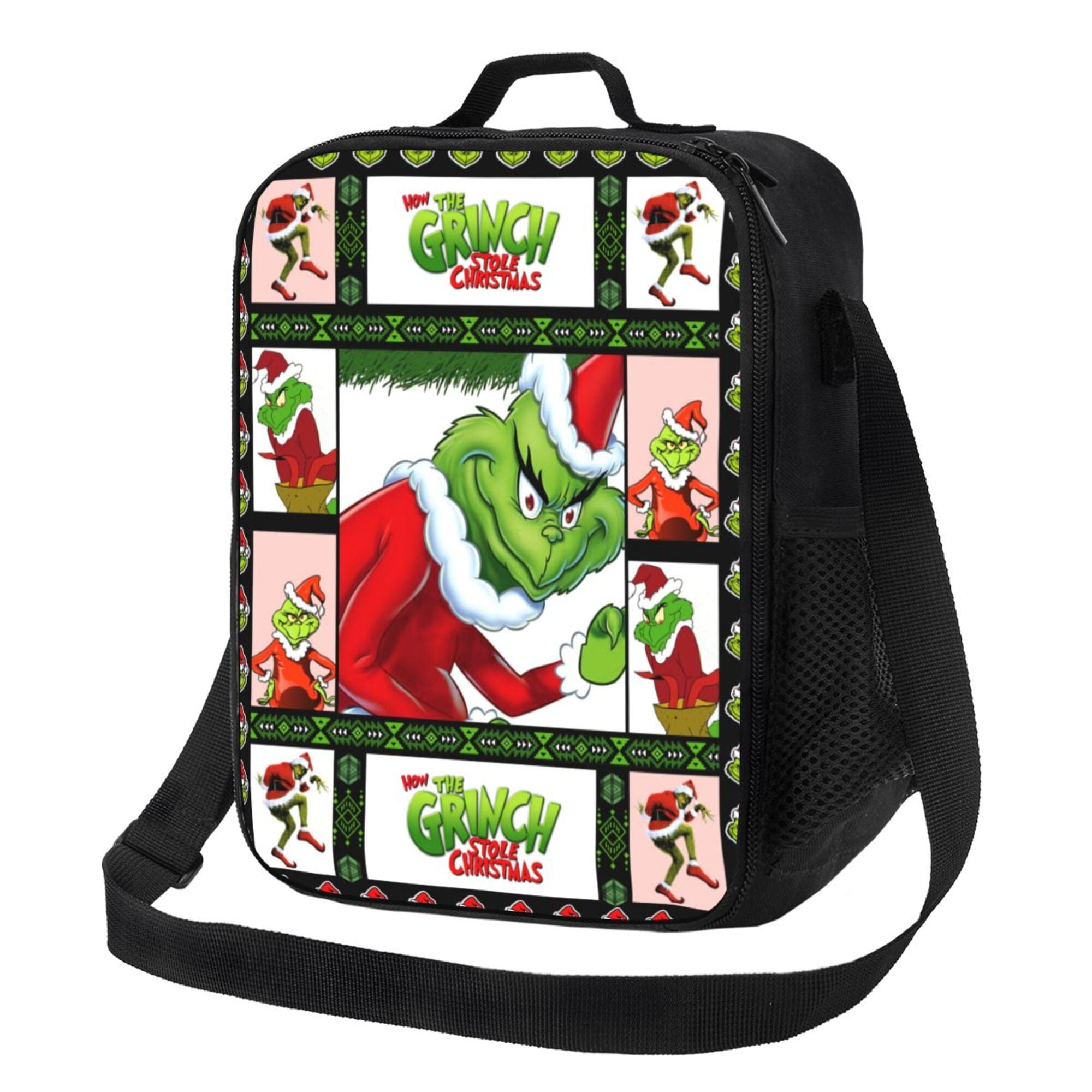 The Grinch Insulated Lunch Bag Lunch Box Lightweight Durable Lunch Tote ...
