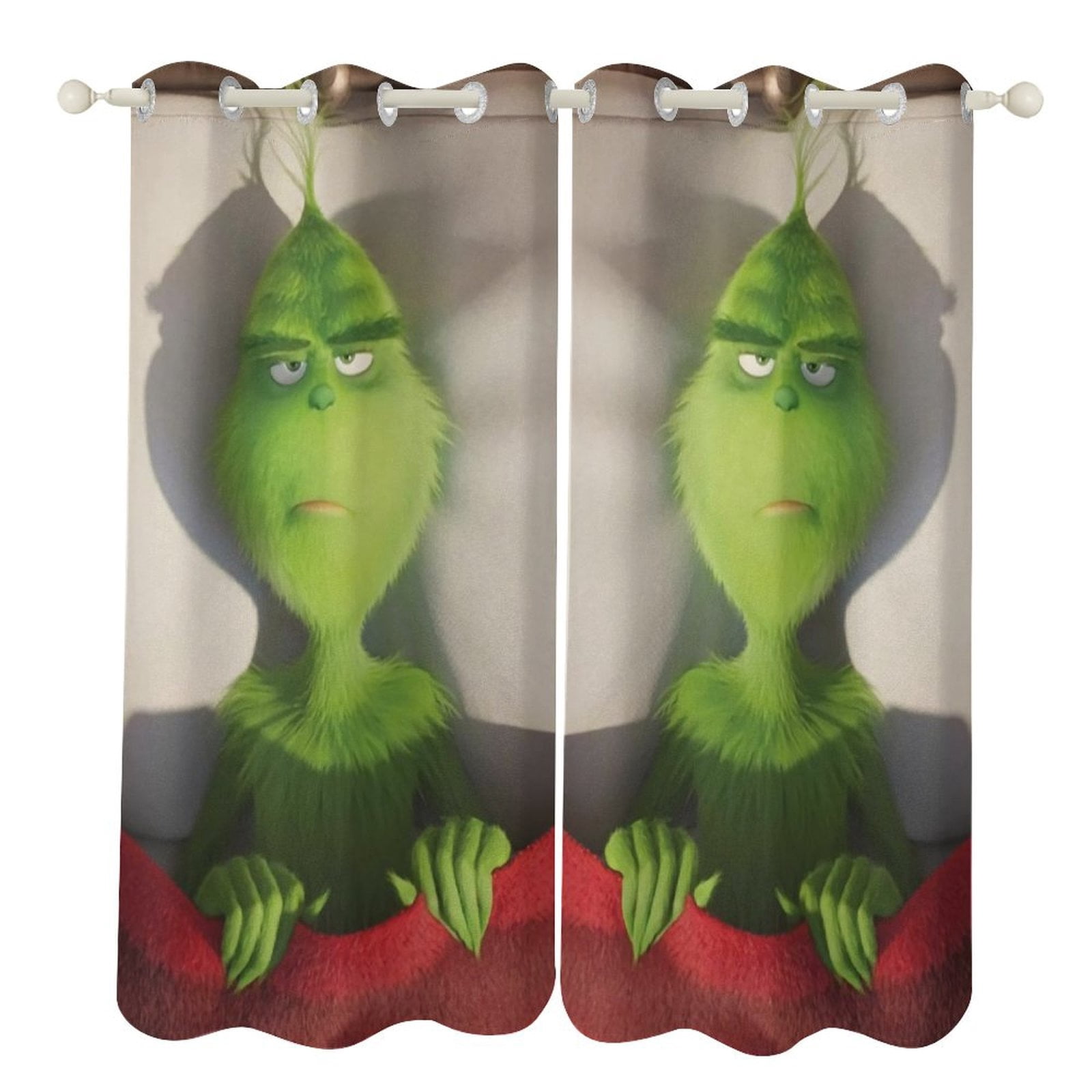 The Grinch Is Going to Sleep Kids Curtains 52 X 84 Inch,Cartoon ...