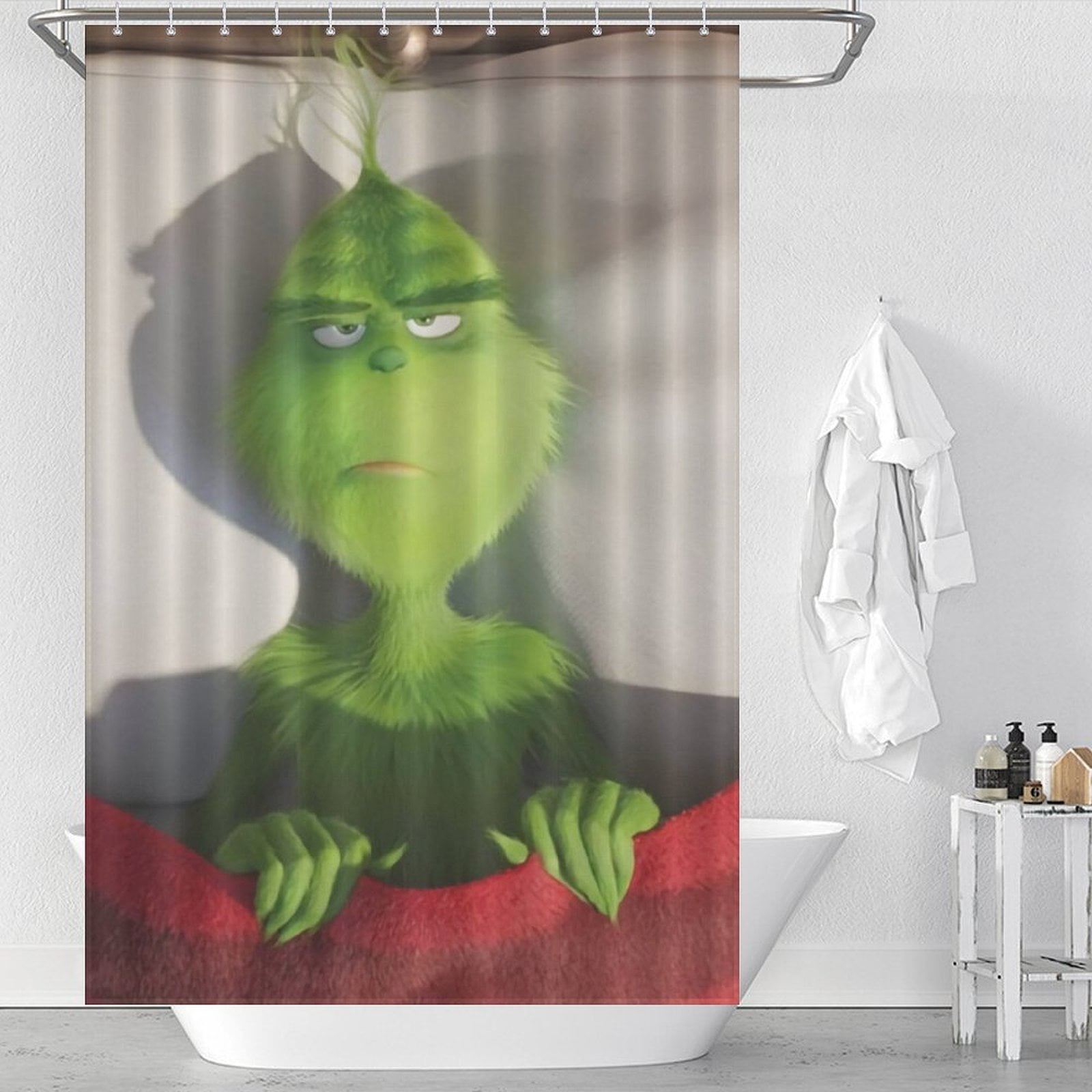 The Grinch Is Going to Sleep Shower Curtain,Polyester Shower Curtain ...