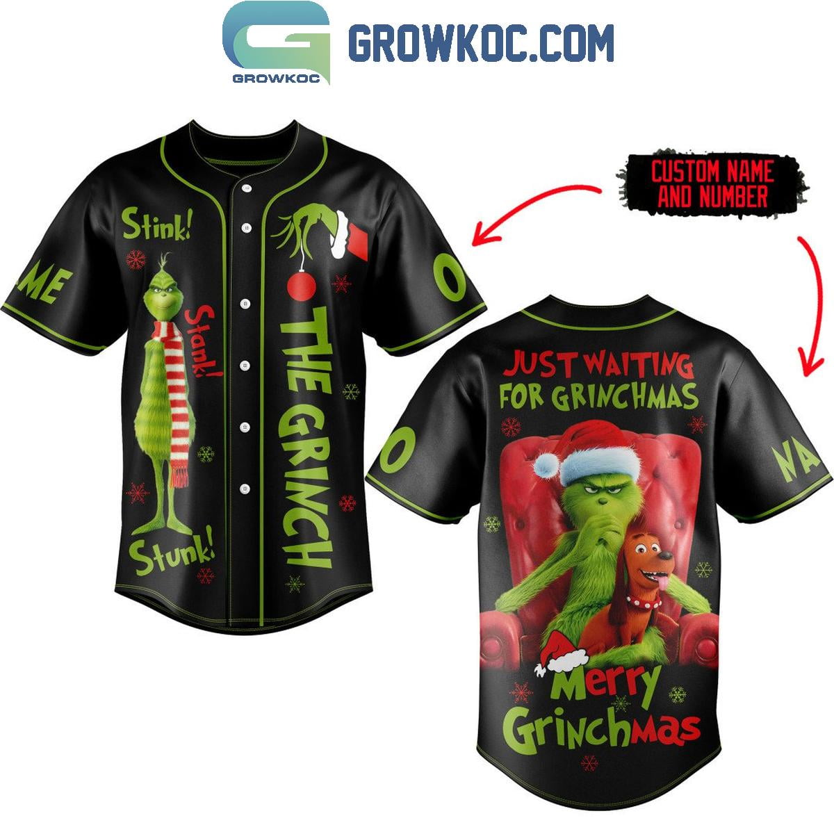 The Grinch Just Waiting For Grinchmas Merry Grinchmas 2024 Personalized ...