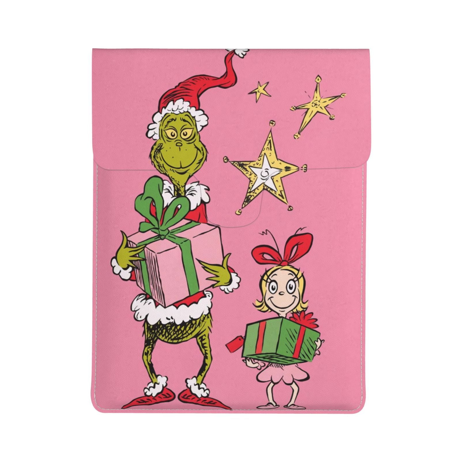 The Grinch Leather Laptop Sleeve Computer Case Notebook Cover -13-Inch ...