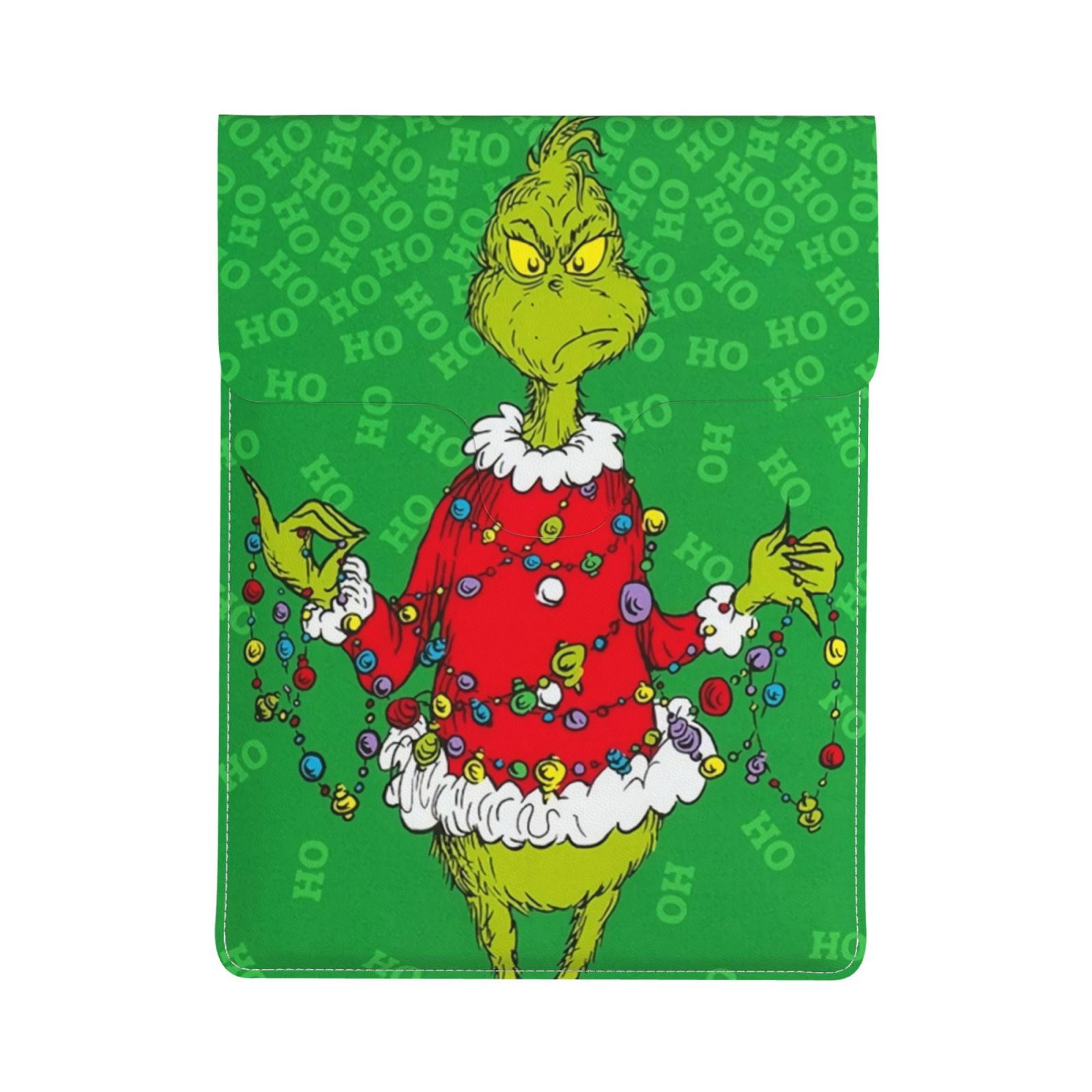 The Grinch Leather Laptop Sleeve Computer Case Notebook Cover -13-Inch ...