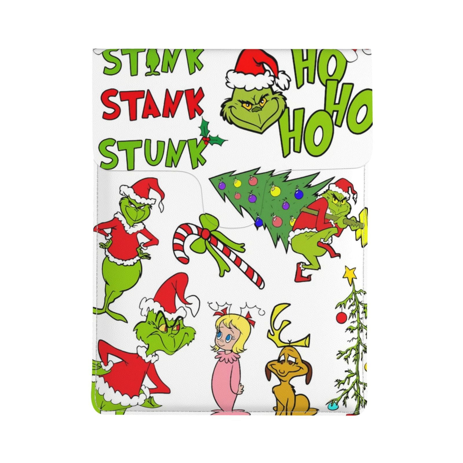 The Grinch Leather Laptop Sleeve Computer Case Notebook Cover -13-Inch ...