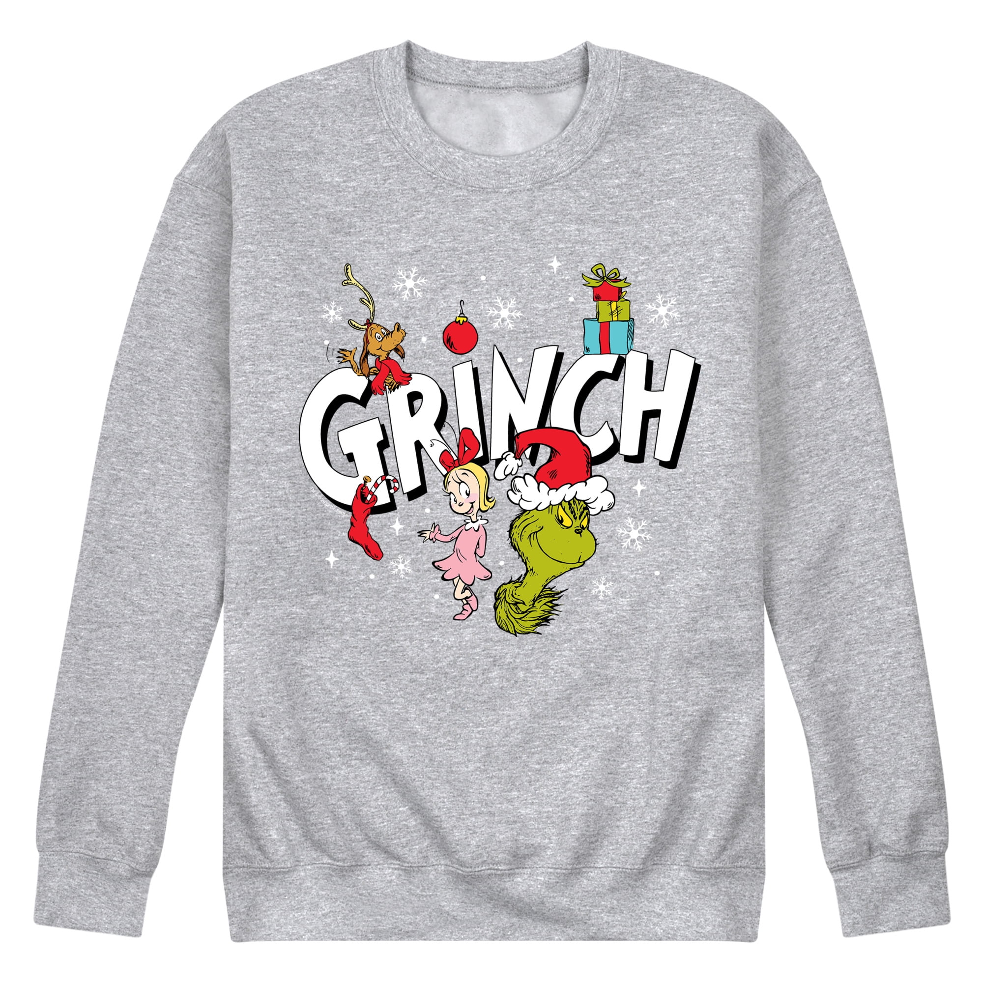The Grinch - Logo Group - Men's Crew Fleece Sweatshirt - Walmart.com