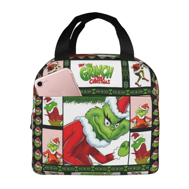 The Grinch Lunch Bag Lunch Bag Tote Bag Insulated Lunch Box Picnic ...
