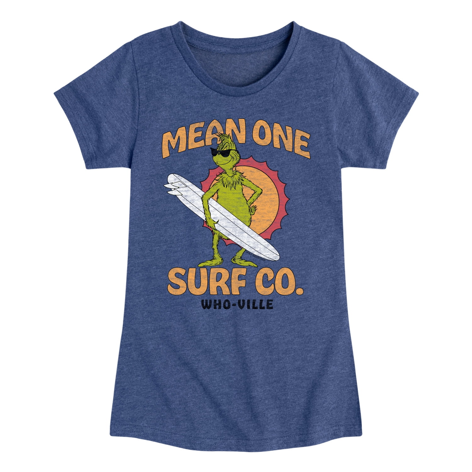 The Grinch - Mean One Surf Co - Toddler & Youth Girls Short Sleeve ...