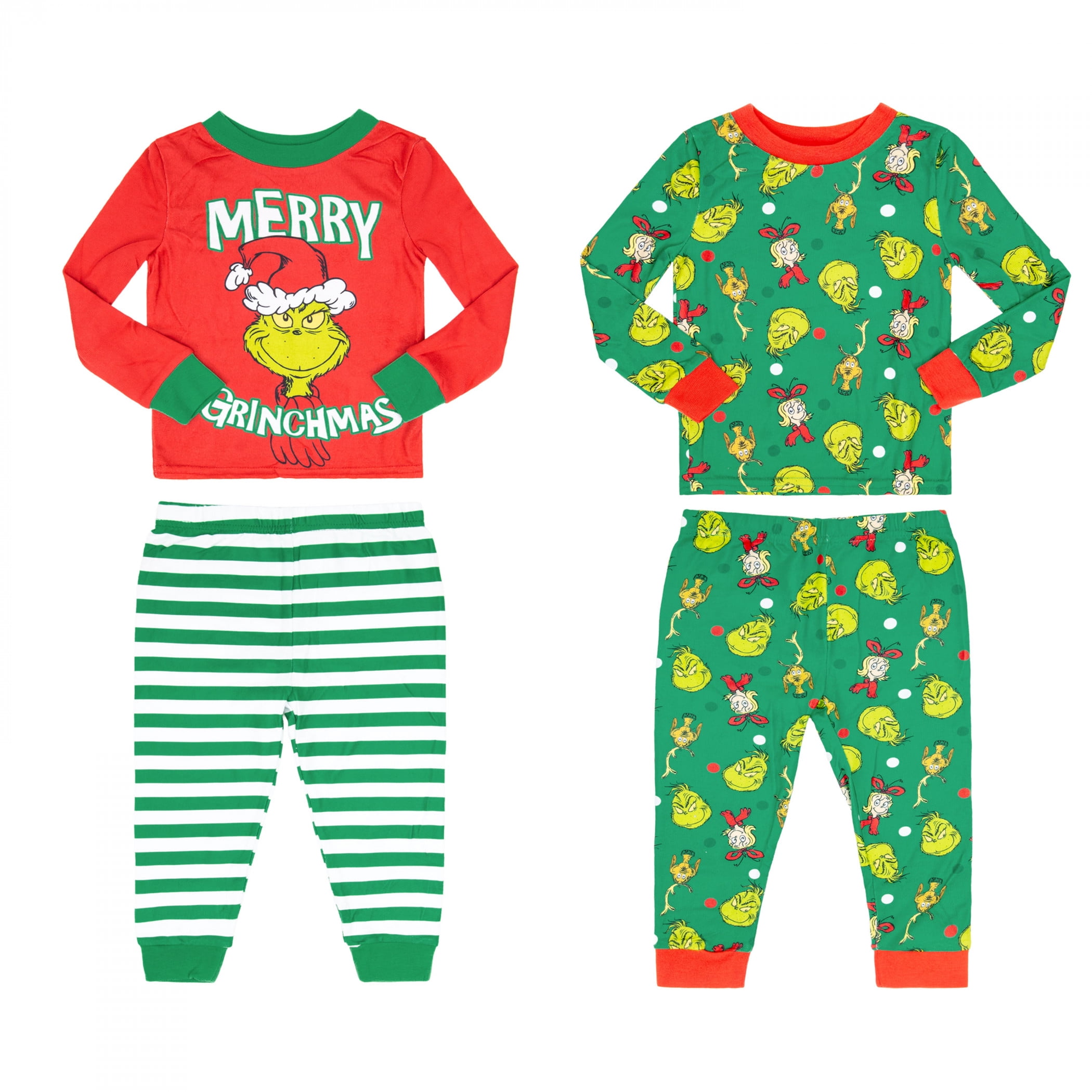 The Grinch Merry Grinchmas Infant Pajamas 2-Pack-24 Months - Walmart.com