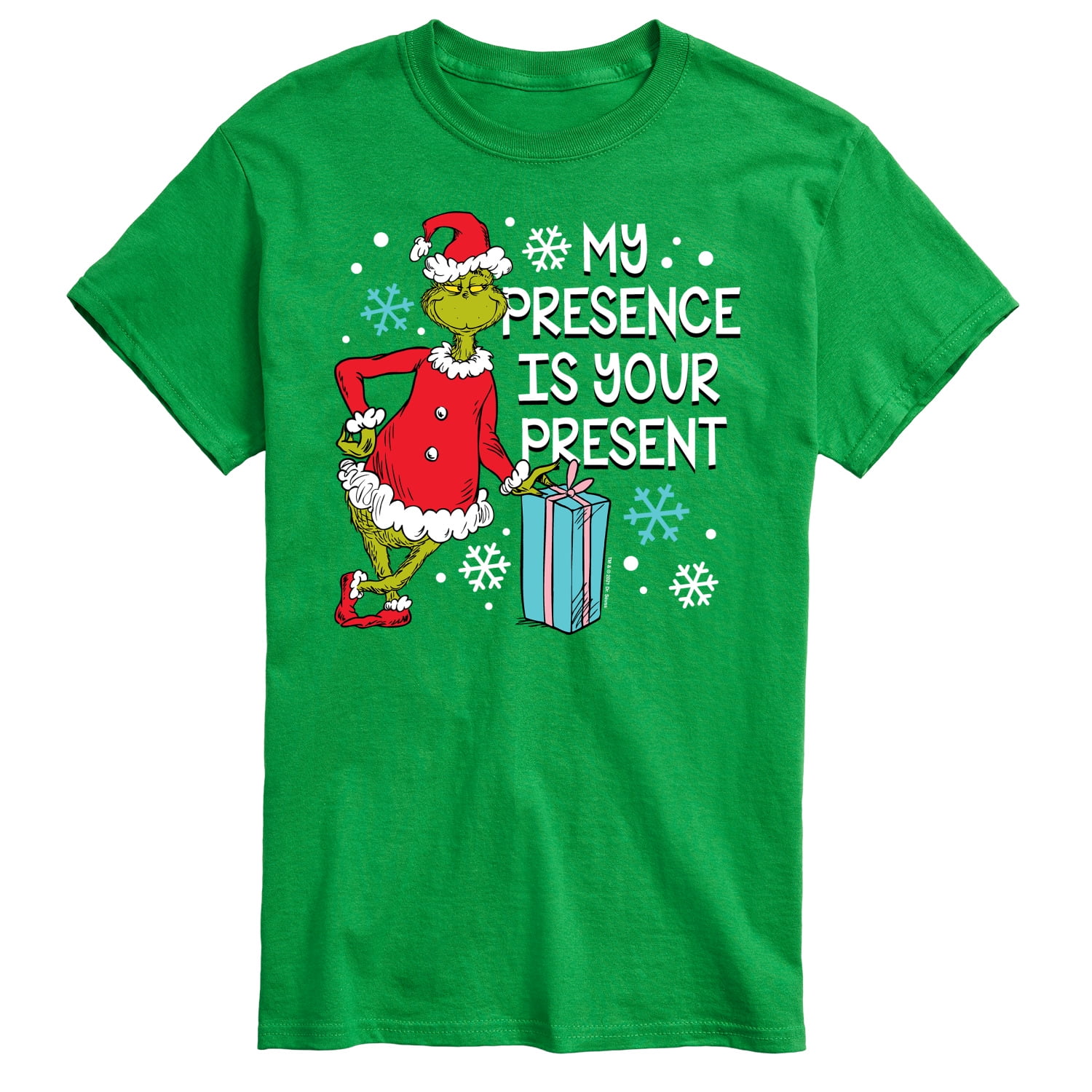 The Grinch - My Presence Is Your Present - Men's Short Sleeve Graphic T ...