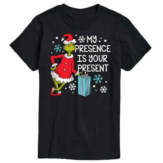 The Grinch - My Presence Is Your Present - Men's Short Sleeve Graphic T ...