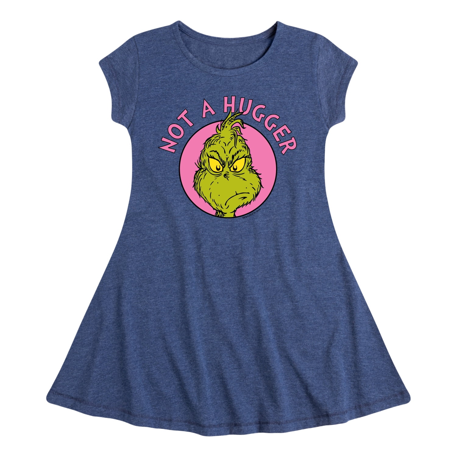 The Grinch - Not A Hugger Grinch - Toddler & Youth Girls Fit & Flare ...