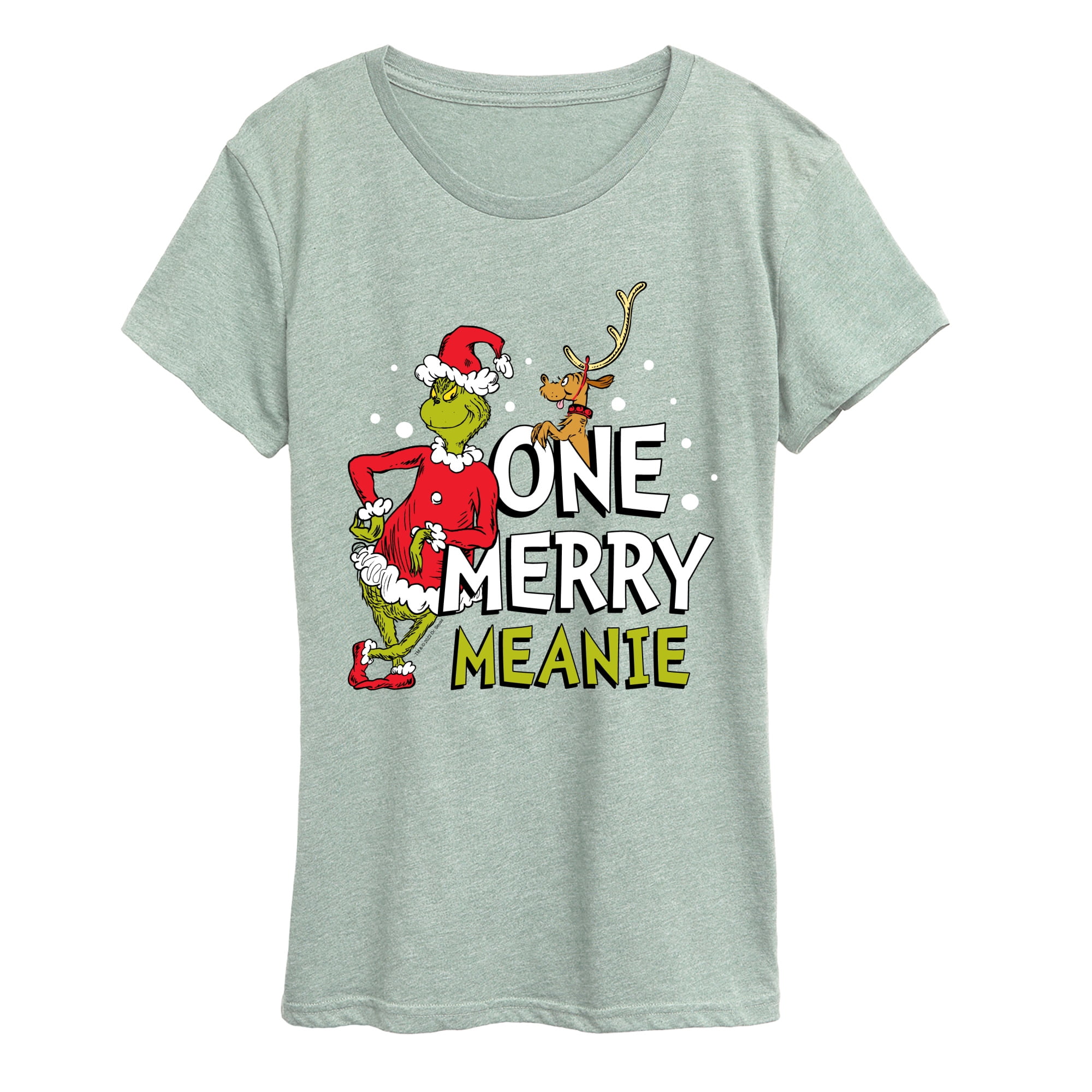 The Grinch - One Merry Meanie - Women's Short Sleeve Graphic T-Shirt ...