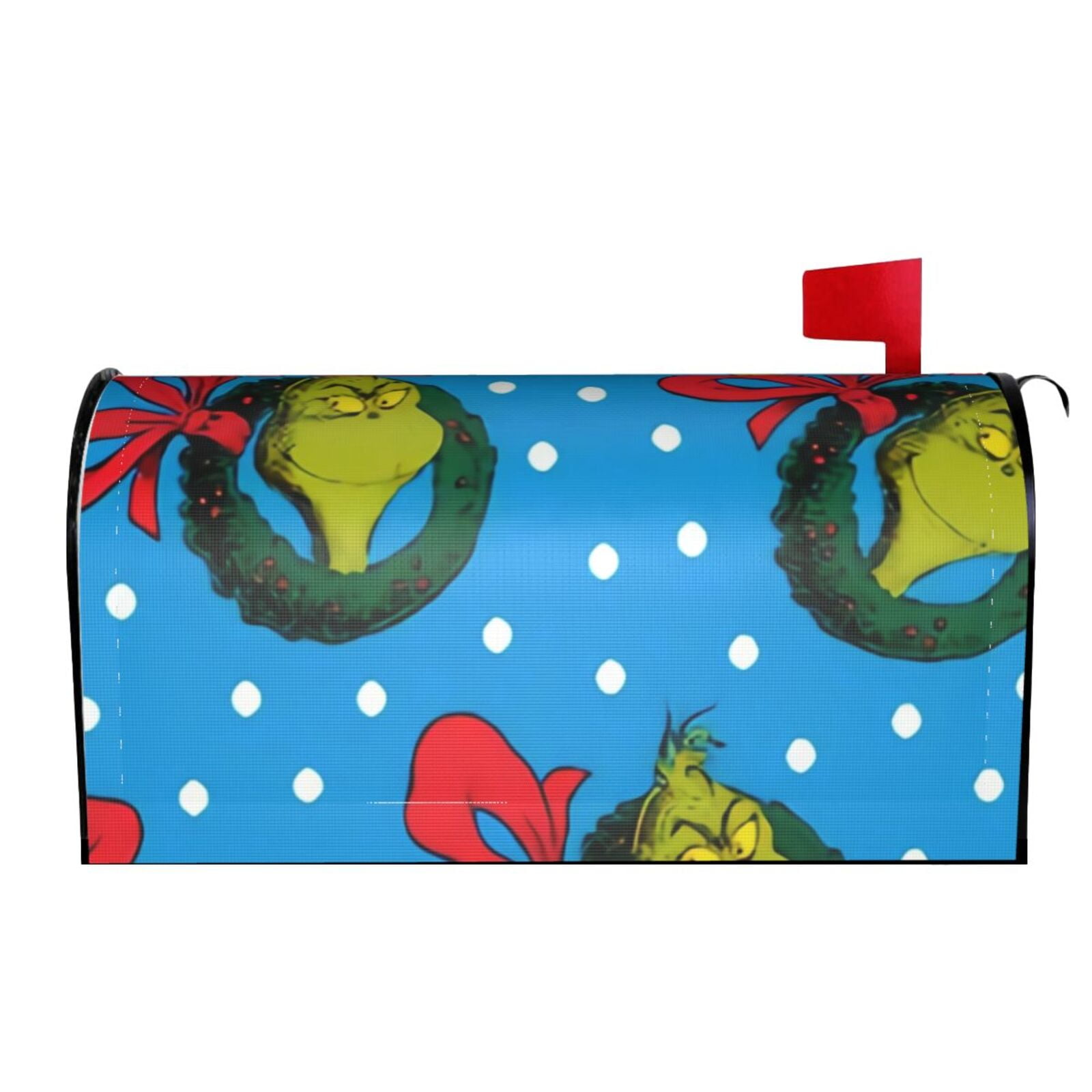 The Grinch Polka Dots Cartoon Character Mailbox Cover Magnetic Standard ...