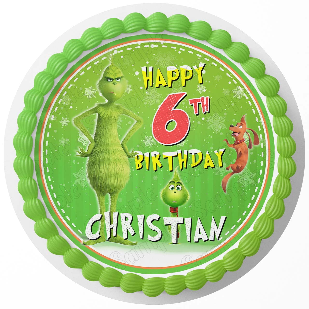The Grinch Rd C2 Edible Cake Topper Image 1/4 Sheet - Walmart.com