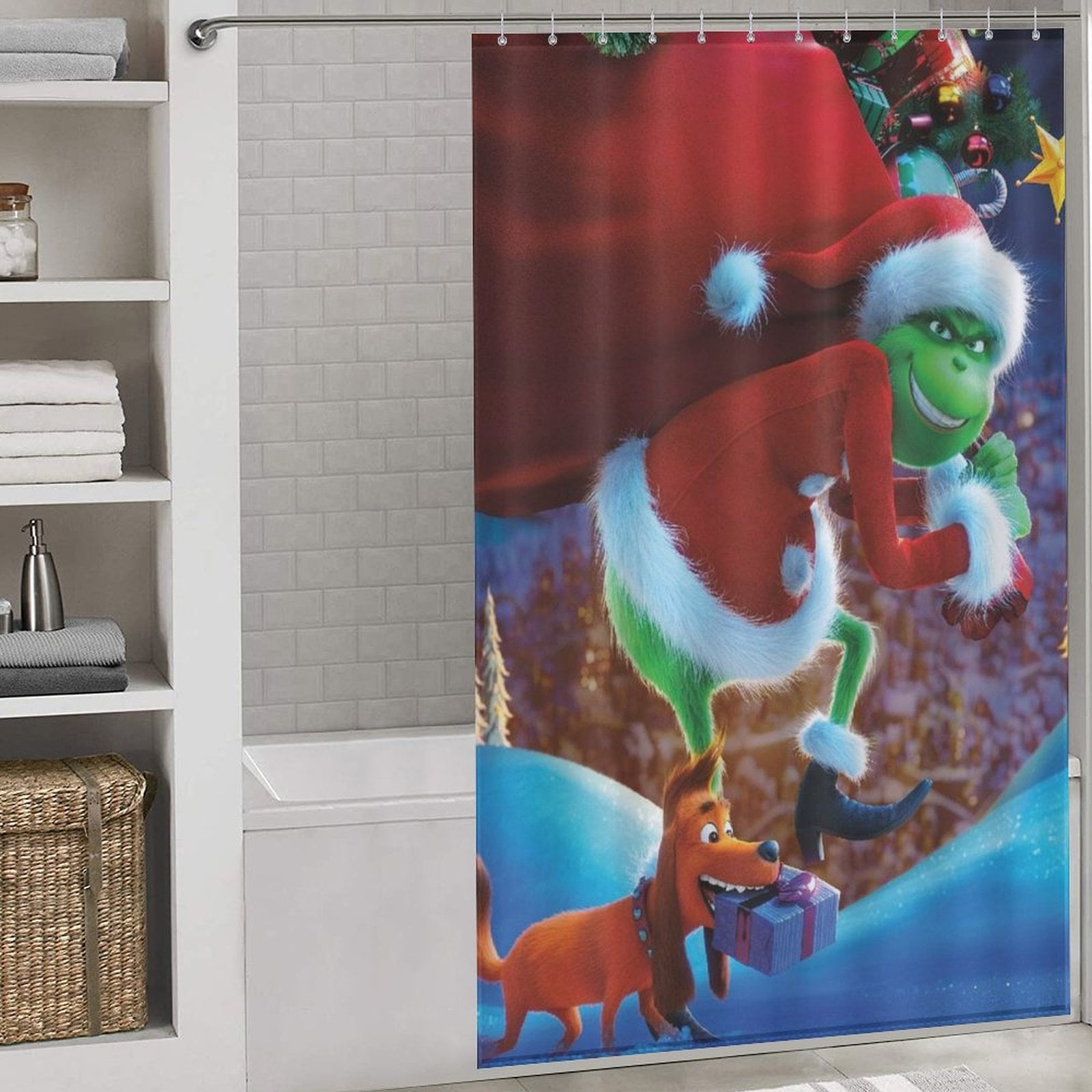 The Grinch . Shower Curtains for Bathroom,Shower Curtain,Cartoon Bath ...