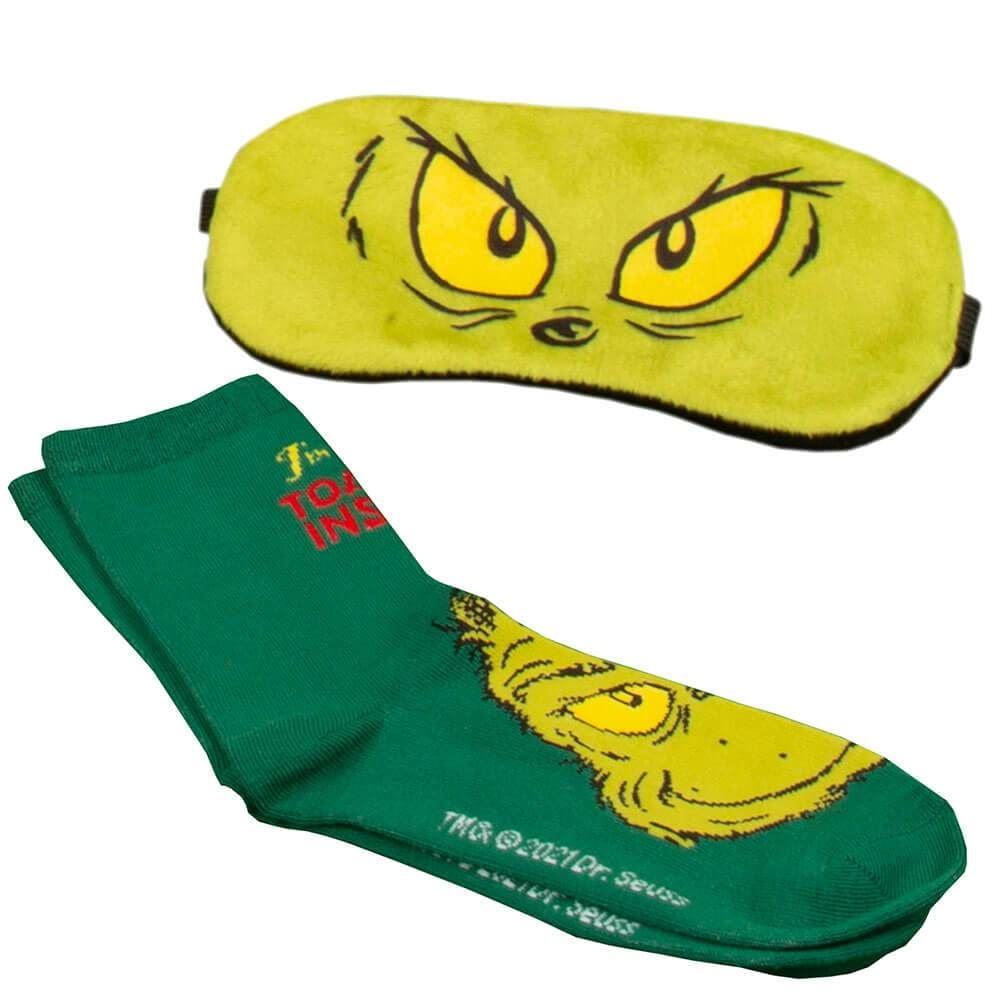 The Grinch Sleep Mask and Socks Gift Set - Walmart.com