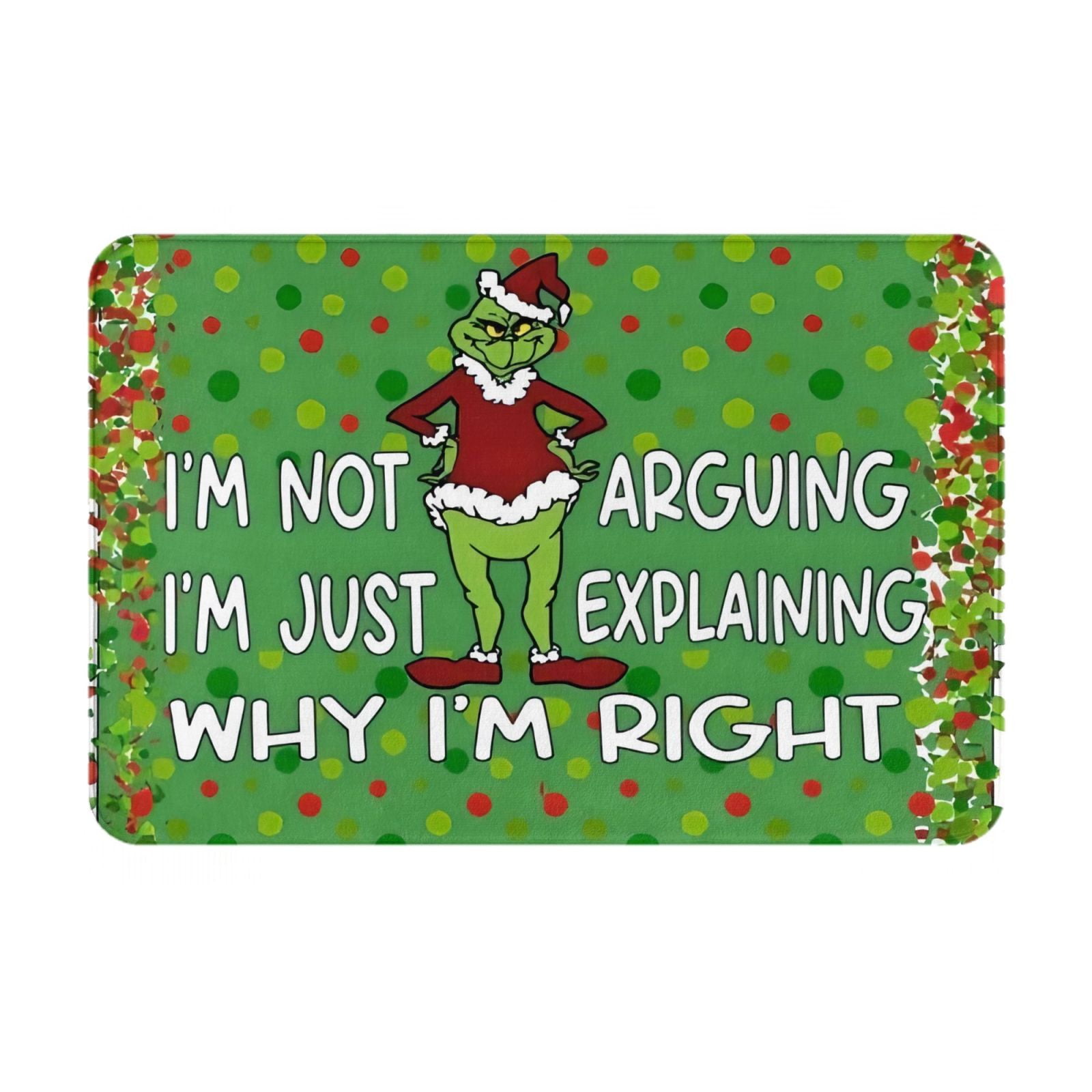The Grinch Smile Door Mat For Indoor Outdoor,Bathroom Rugs,Bath Mat ...