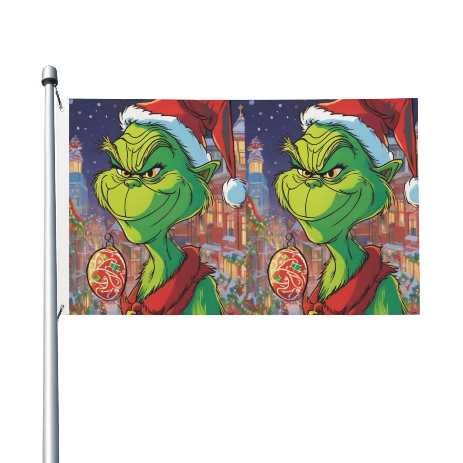 The Grinch Stealing The Christmas 3x5ft Face Flag Fade Proof Holiday ...