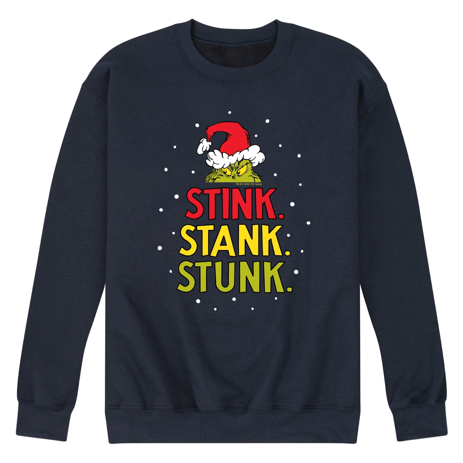 The Grinch - Stink Stank Stunk - Men's Crew Neck Fleece Pullover ...