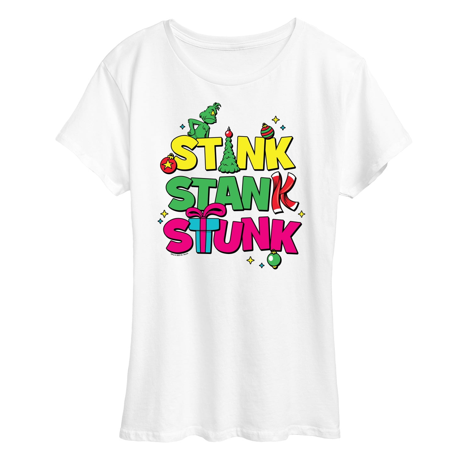 The Grinch - Stink Stank Stunk - Women's Short Sleeve Graphic T-Shirt ...