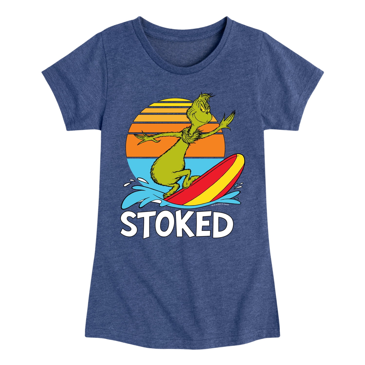 The Grinch - Stoked - Toddler & Youth Girls Short Sleeve Graphic T ...