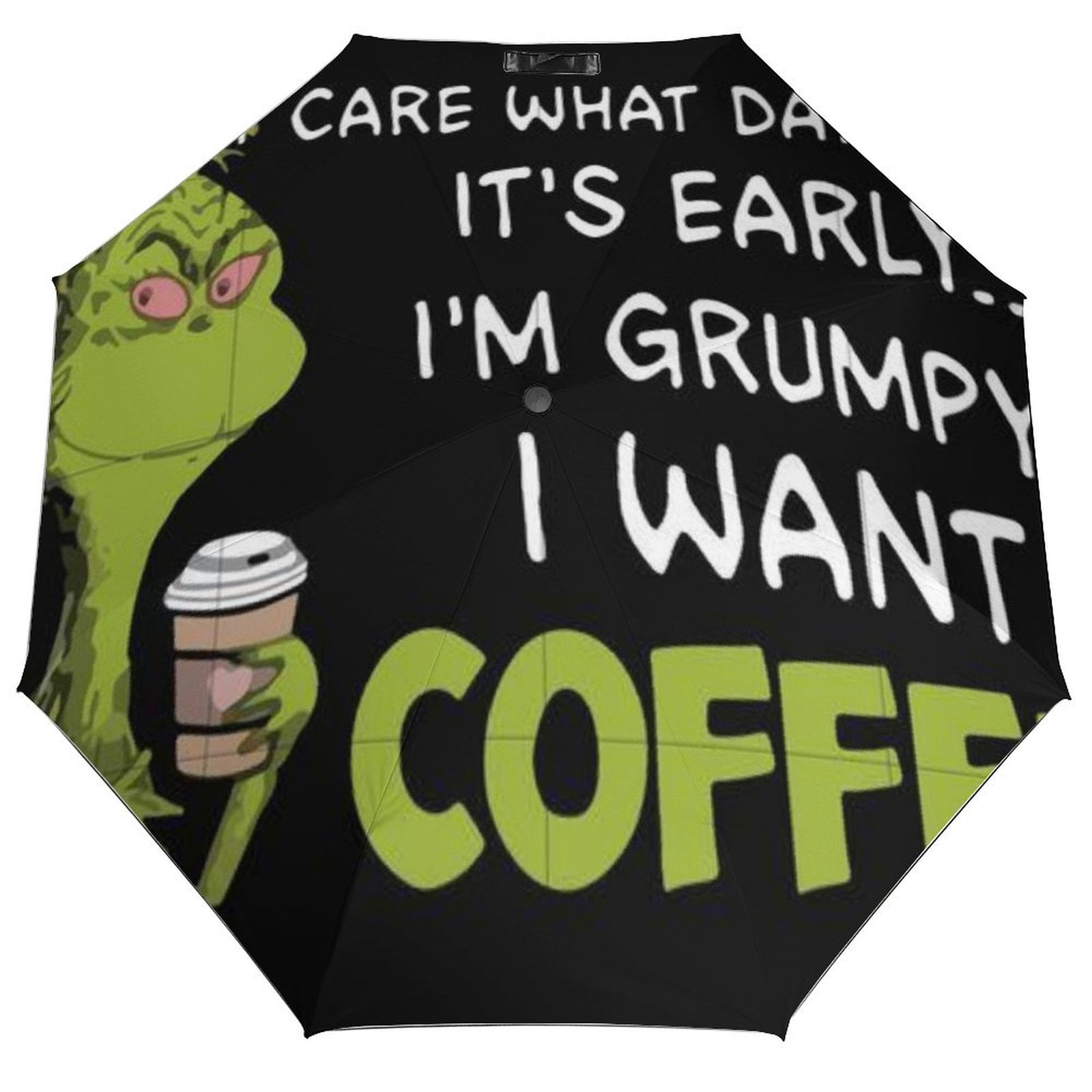 The-Grinch Sun umbrella Automatic Open/Close Sun Rain Travel Umbrella ...