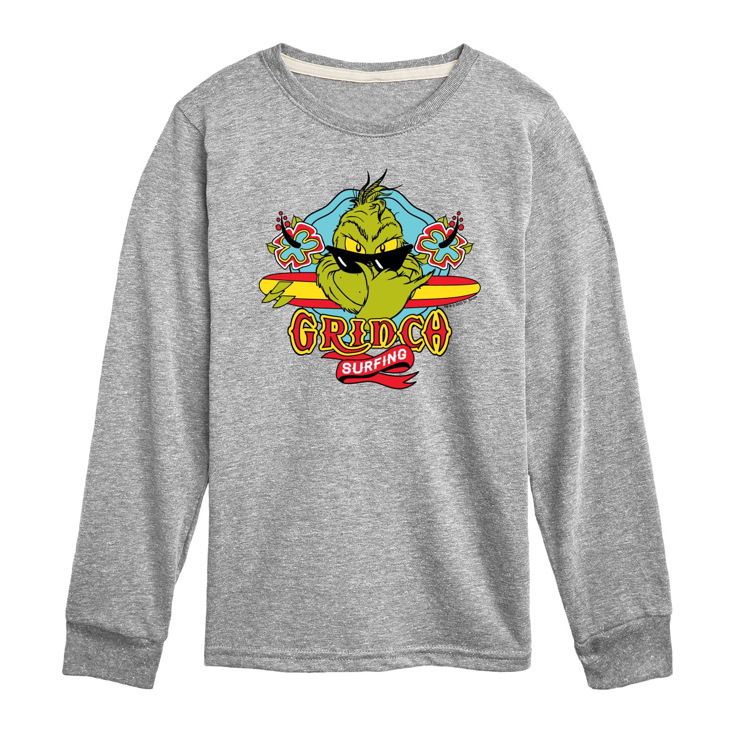 The Grinch - Surfing - Toddler & Youth Long Sleeve Graphic T-Shirt ...