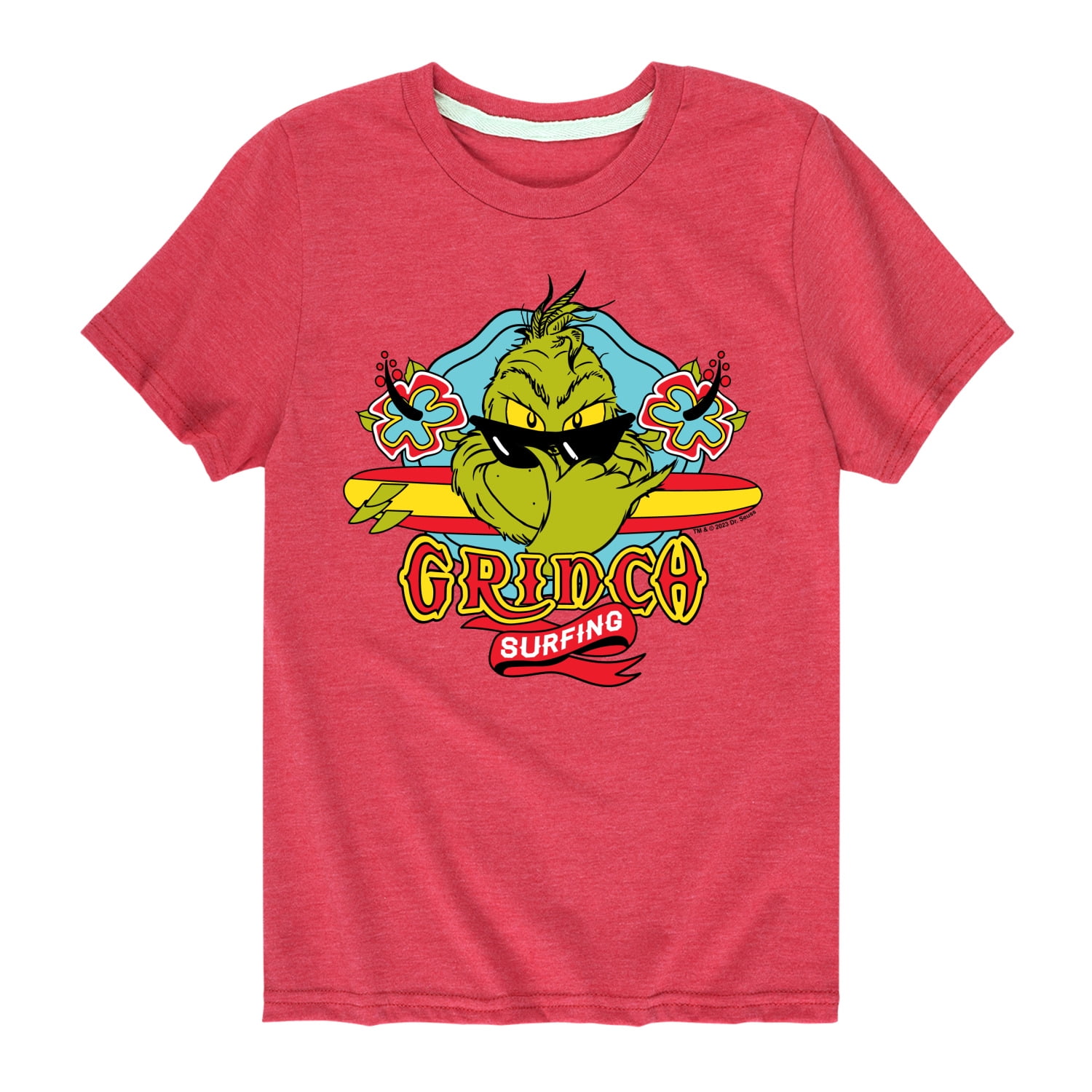 The Grinch - Surfing - Toddler & Youth Short Sleeve Graphic T-Shirt ...