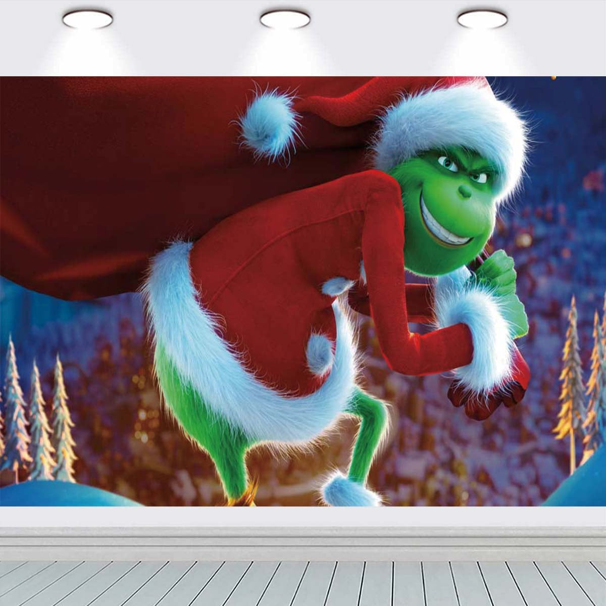 The Grinch Taspestry Poster Banner Backdrop Background Wall Decor Party ...