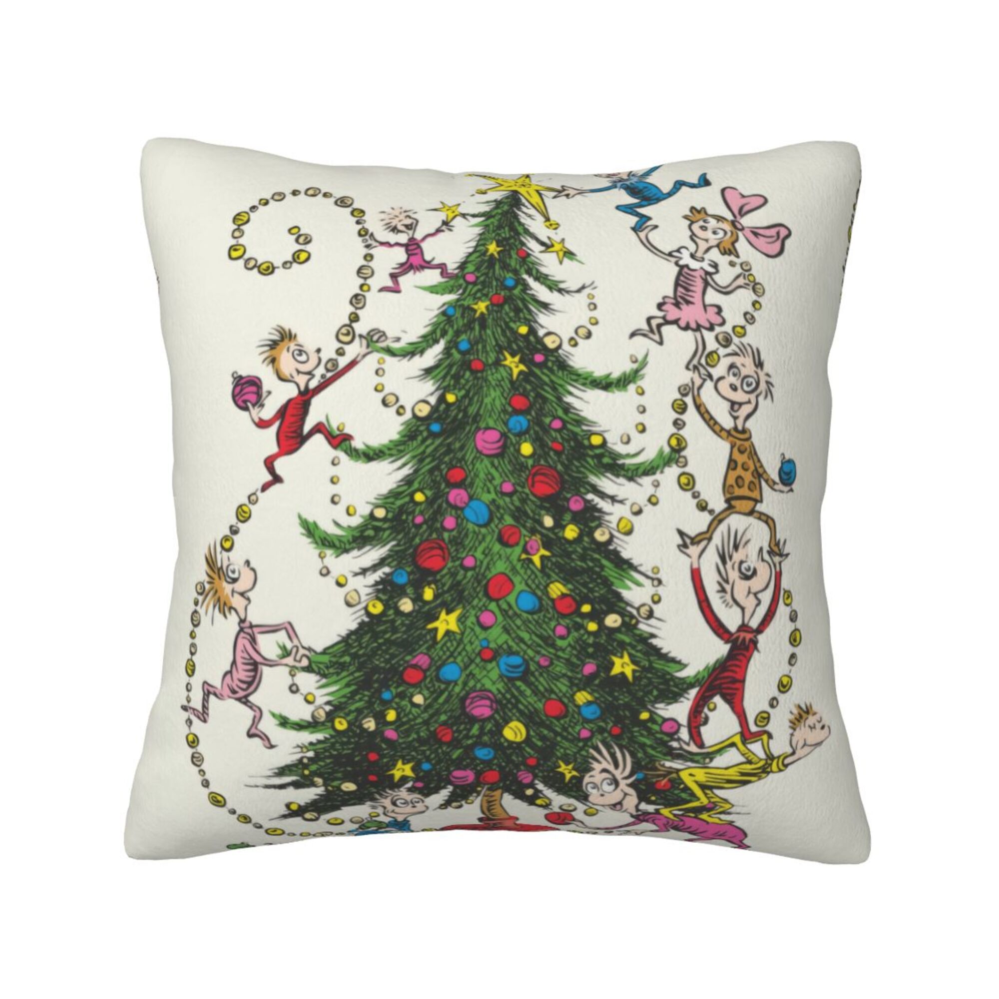 The Grinch Throw Pillow Covers, Luxurious Velvet Decor Pillow Covers ...