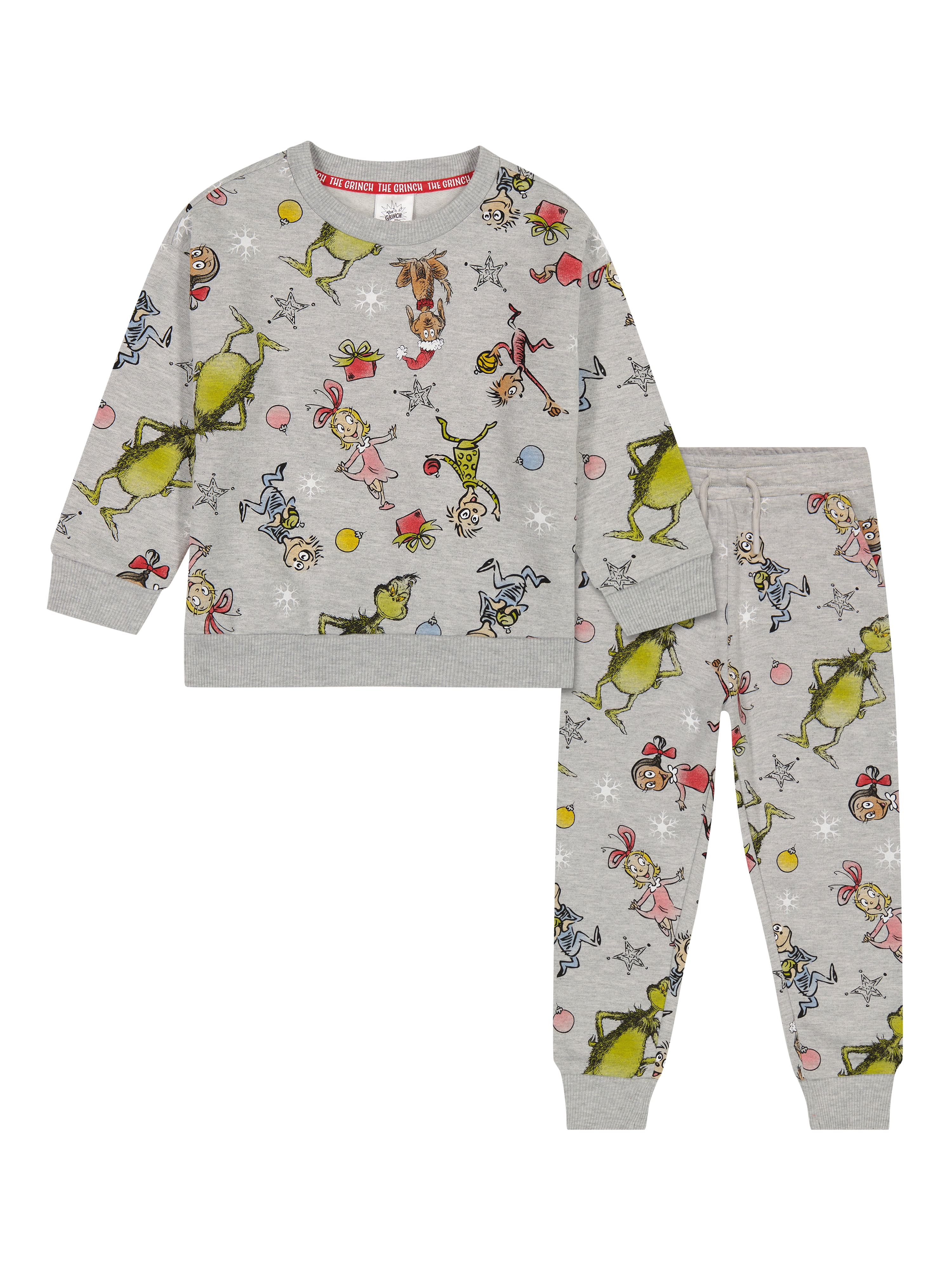 The Grinch Toddler Fleece Printed 2 Piece Set, Grey, Sizes 2T - 5T ...