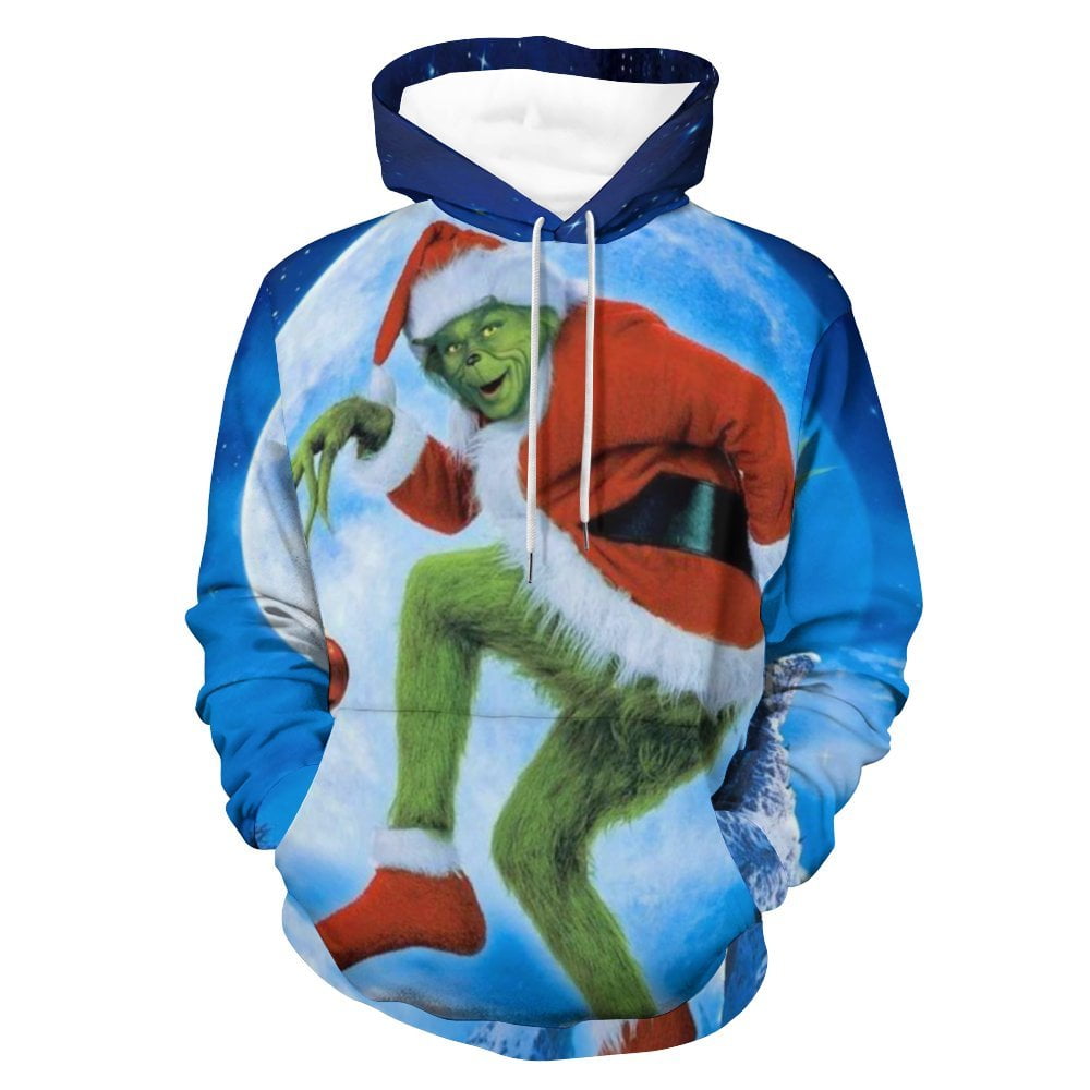 The Grinch Unisex Sweatshirt Pullover Hooded 3D Print Sweater Hoodies ...
