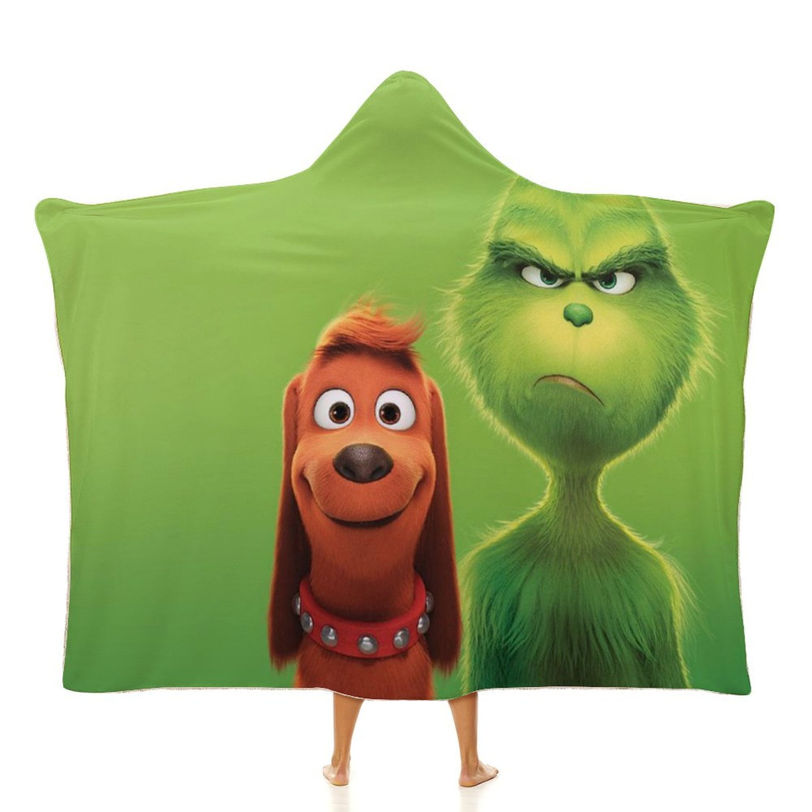 The Grinch Wearable Blanket Hoodie, Warm And Cozy Oversized Blanket ...