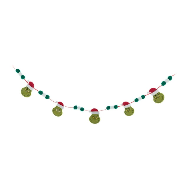 "The Grinch Who Stole Christmas," Grinch and Pom Garland, 60" Long ...
