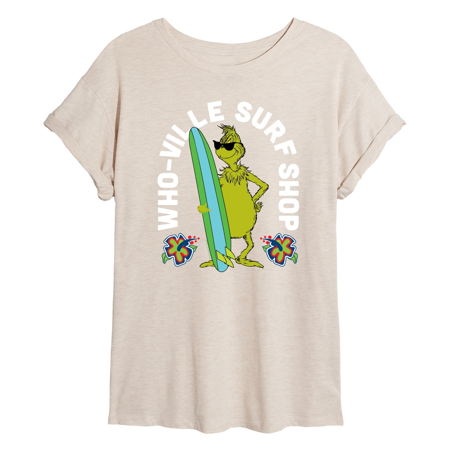 The Grinch - Whoville Surf Shop - Women's Oversized T-Shirt - Walmart.com