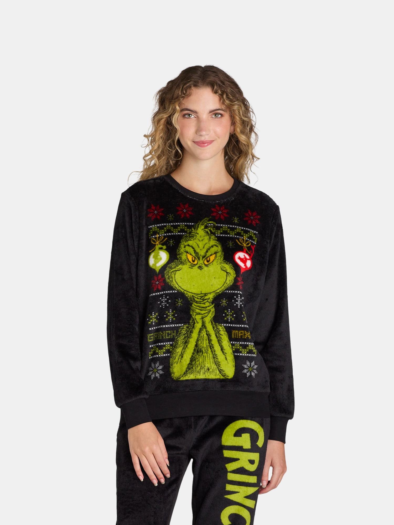 The Grinch Women’s Minky Fleece Graphic Sleep Top, Sizes S-3X - Walmart.com
