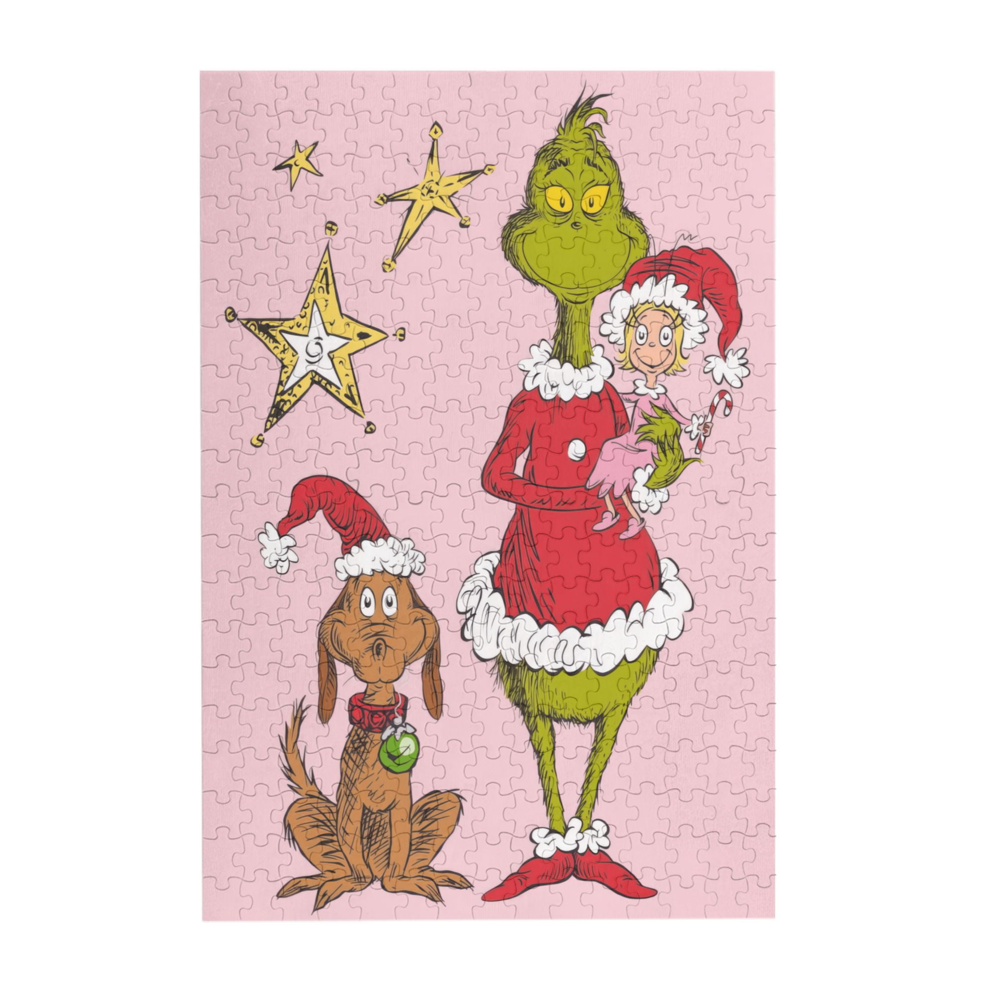 The Grinch Wooden Puzzle 300 PCS in Plastic Box, DIY Jigsaw Puzzle for ...