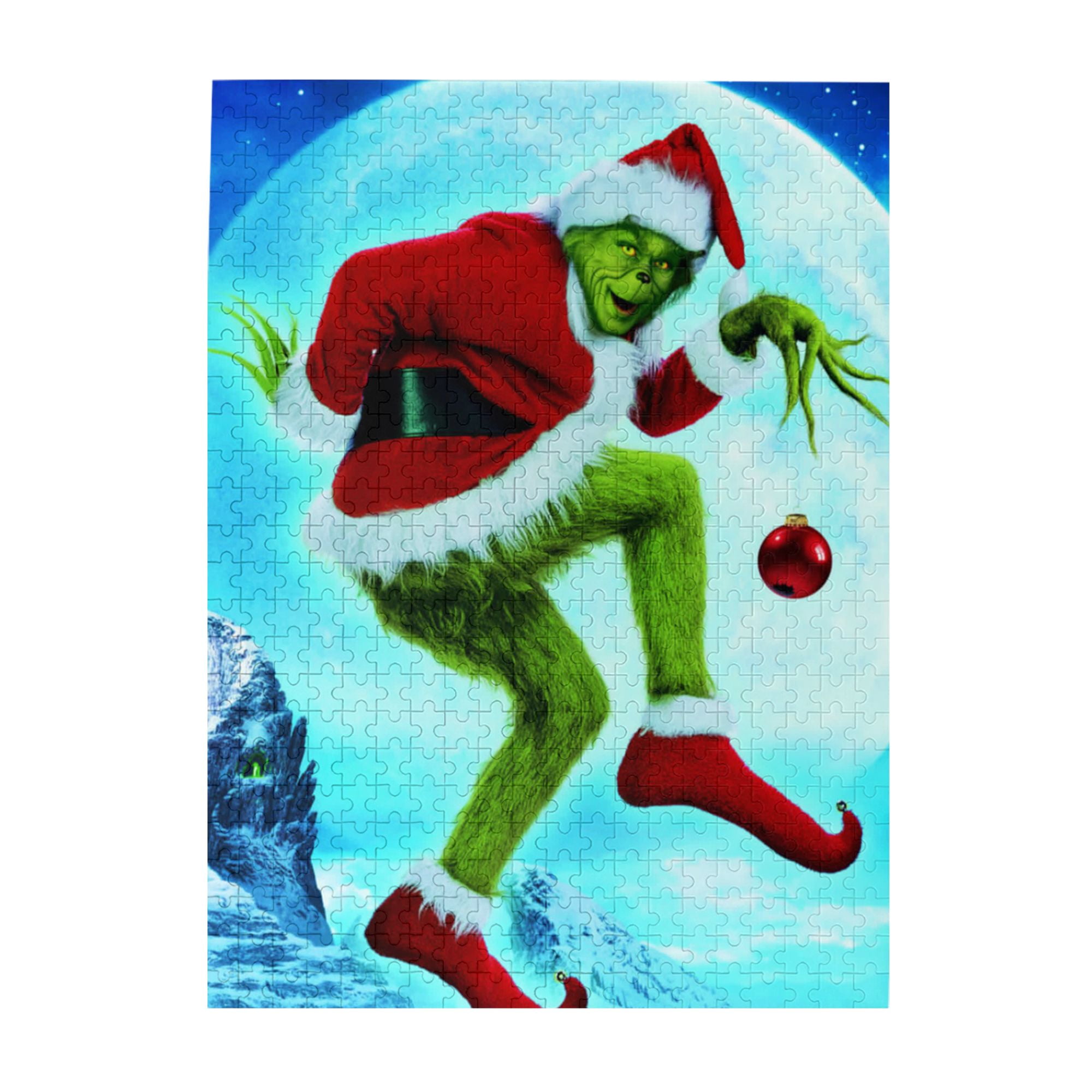 The Grinch Wooden Puzzle 500 PCS in Plastic Box, DIY Jigsaw Puzzle for ...