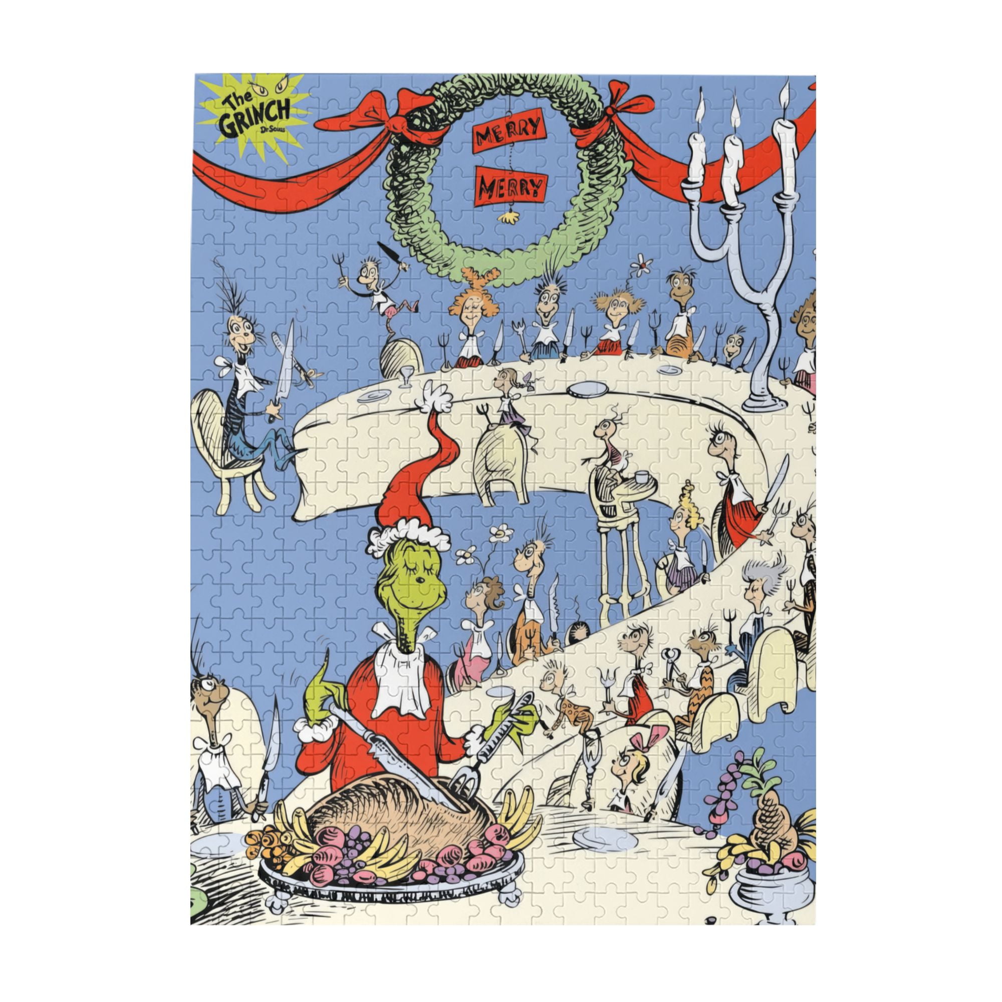 The Grinch Wooden Puzzle 500 PCS in Plastic Box, DIY Jigsaw Puzzle for ...