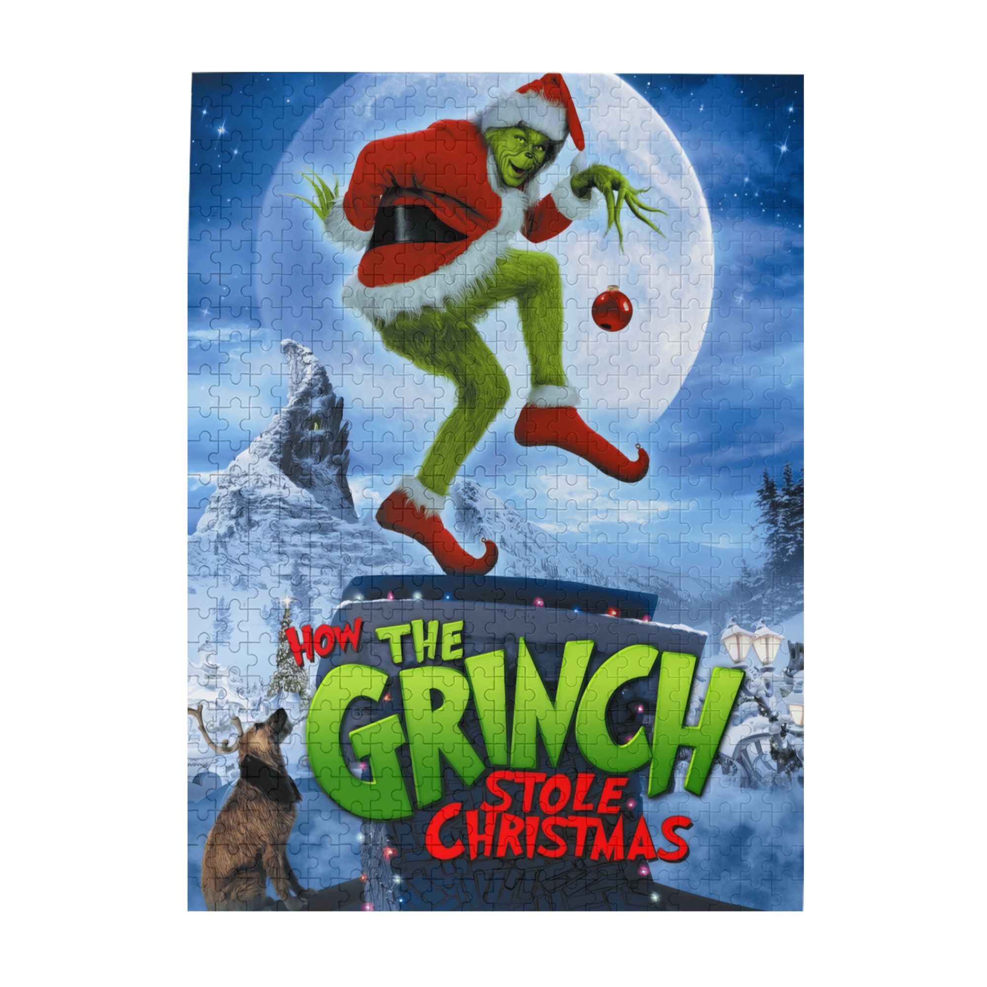 The Grinch Wooden Puzzle 500 PCS in Plastic Box, DIY Jigsaw Puzzle for ...