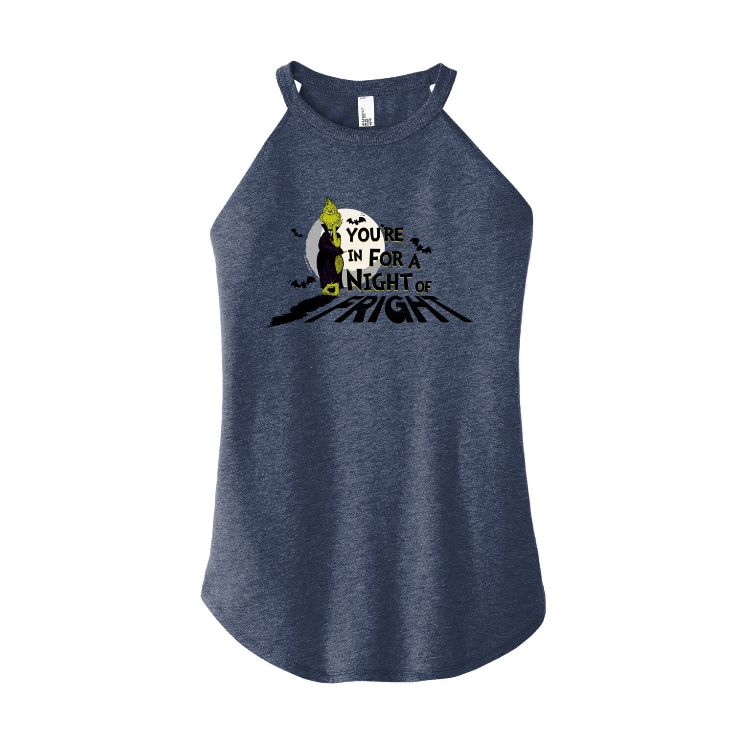 The Grinch - You're In For A Night Of Fright - Juniors High Neck Tank ...