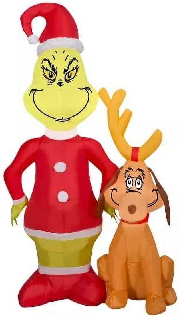 Dr Seuss The Grinch And Max Pre Lit Airblown Inflatable Outdoor