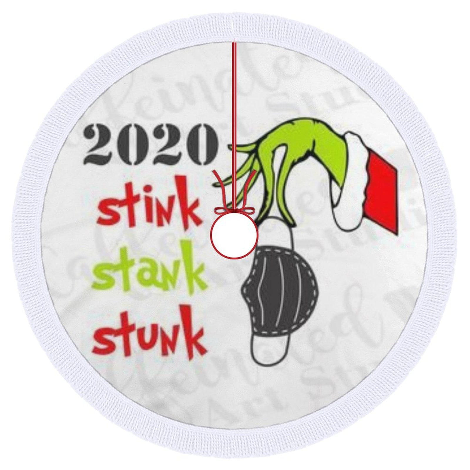 The The -Grinchh/Christmas Christmas Tree Skirt 30 inch Tree Skirt ...