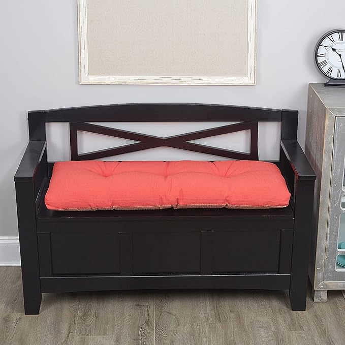 The Gripper Non-Slip Tufted Bench Cushion for Indoor Furniture ...