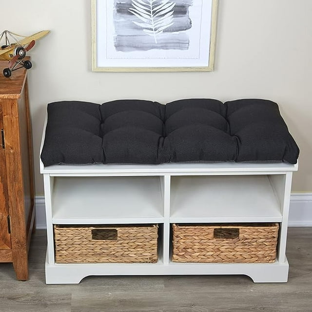 The Gripper Non-Slip Tufted Bench Cushion for Indoor Furniture ...