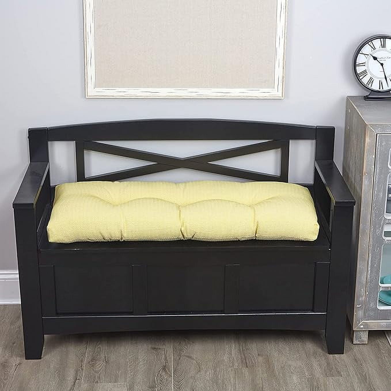 The Gripper Non-Slip Tufted Bench Cushion for Indoor Furniture ...