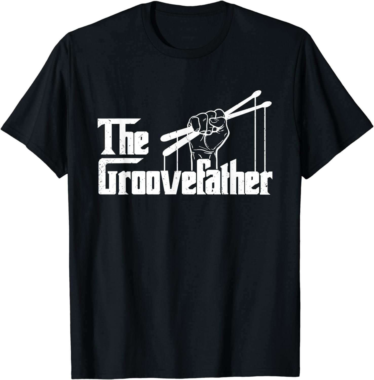 The GrooveFather Drummer Drummer Dad Funny The Groove Father T-Shirt ...